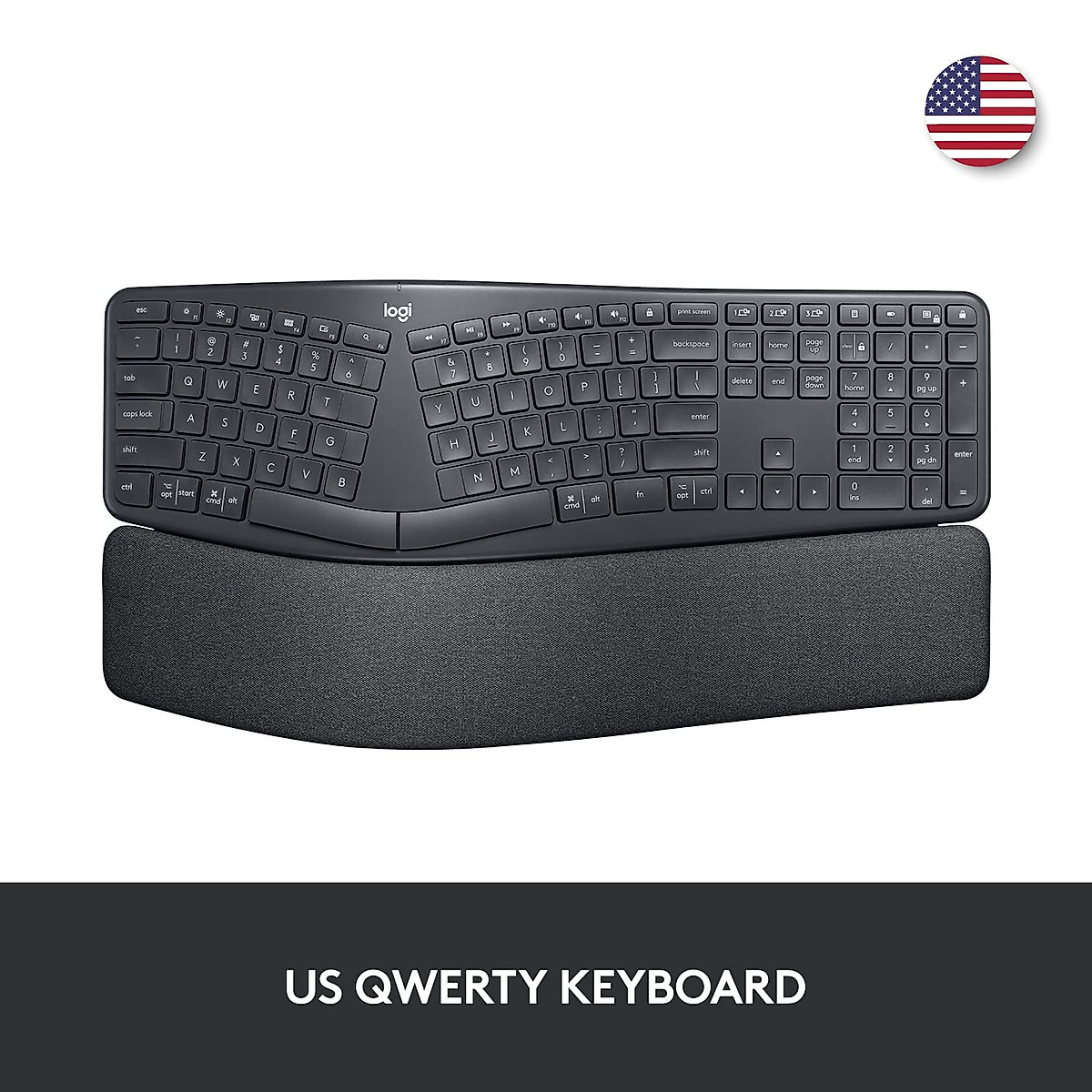 Logitech MX Master 3S Wireless Mouse and Ergo K860 Split Ergonomic Keyboard - Quieter Clicks, Faster Scrolling, Adjustable Palm Lift