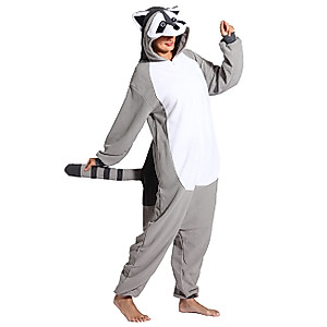 ofodoing Adult Animal One-piece Pajamas Cosplay Animal Homewear Sleepwear Jumpsuit Costume for Women Men