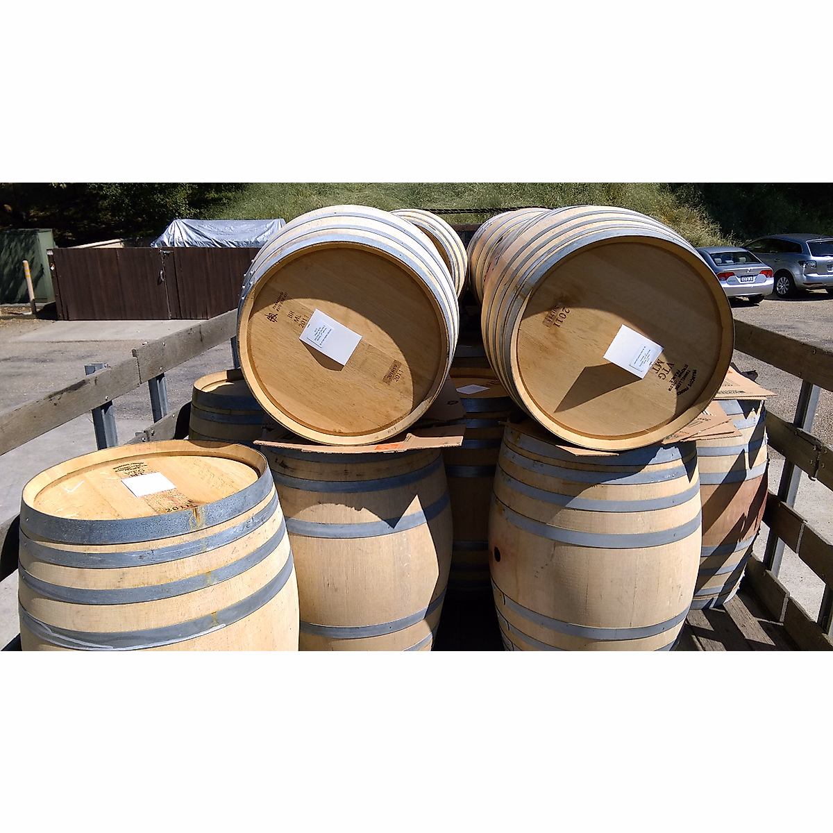 CUGHYS Used Wine Barrel Solid Oak from Napa Valley by Wine Barrel Creations9