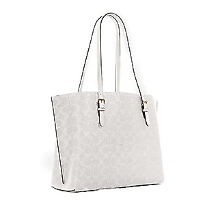 COACH Womens Mollie Tote 25 (IM/Chalk/Glacier White)