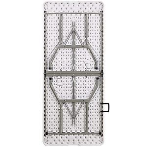 Flash Furniture Elon 6' Rectangular Plastic Folding Event Table, Portable Banquet Table for Indoor/Outdoor Events, White