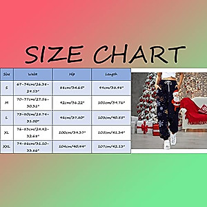 Plus Size Sweatpants,High Waisted Sweatpants for Women Xmas Elastic Waisted Snowman Print Workout Active Joggers Drawstring Straight Leg Pants Santa Claus Print Wine XL