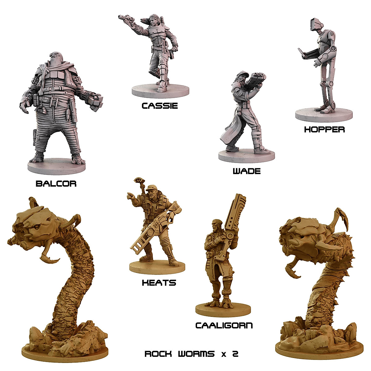 Battle Systems - Core Space First Born - Sci-Fi Miniatures Board Game - Cyberpunk 28mm Science Fiction Figures for 40K Wargame - Tabletop Modular 3D Gaming Terrain - (First Born Starter Set)