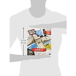 TECH DECK Starter Kit, Customizable Ramp Set with Exclusive Pro Fingerboard and Trainer Clips, Kids Toys for Boys and Girls Ages 6 and up