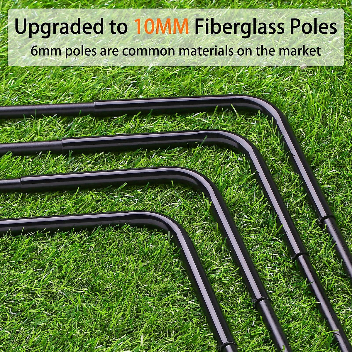 WEKEFON Soccer Goal, 5' x 3.1' Portable Soccer Net with Carry Bag for Backyard Games and Training for Kids and Youth Soccer Practice