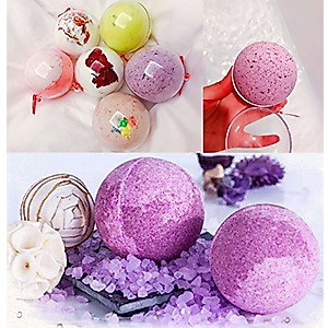 AOMGD 25 Set 50 Pieces Christmas Clear Plastic Fillable Ornaments, DIY Bath Bomb Mold,Acrylic Clear Plastic Ornaments Balls Fillable Wedding Party Decor with 5 Size 30mm 40mm 50mm 60mm 70mm