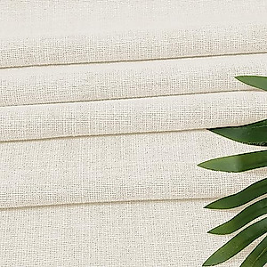 Cordless Roman Shades Window Blinds, Light Filtering Linen Blend Fabric Window Roman Shades for Windows, Doors, Bedroom, Living Room, White