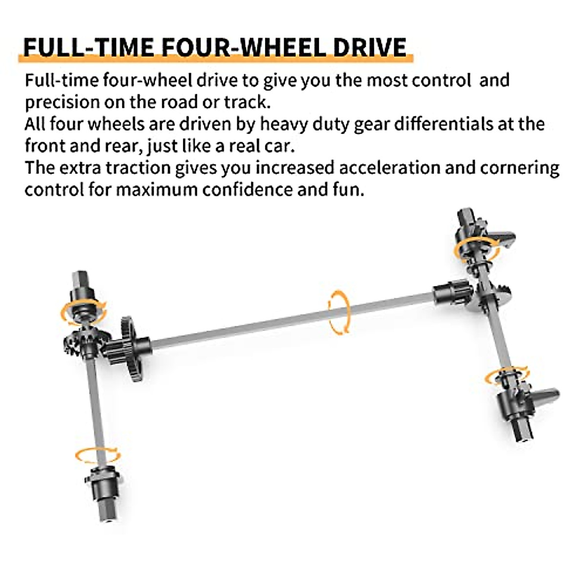 iBliver RC Drift Car, 1:14 Remote Control Car 4WD Drift RC Cars Vehicle 28km/h High Speed Racing RC Drifting Car Gifts Toy for Boys Kids