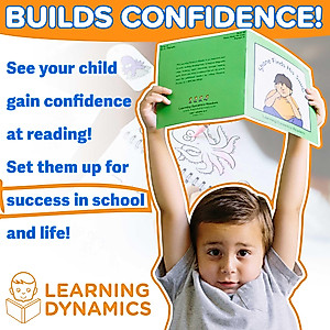 Learning Dynamics 4 Weeks to Read | Reading Program for 4 to 7 Years Old | Build Confidence with Their Own Personal Library, Includes 50 Books, Teaching Manual, Activities and Workbooks