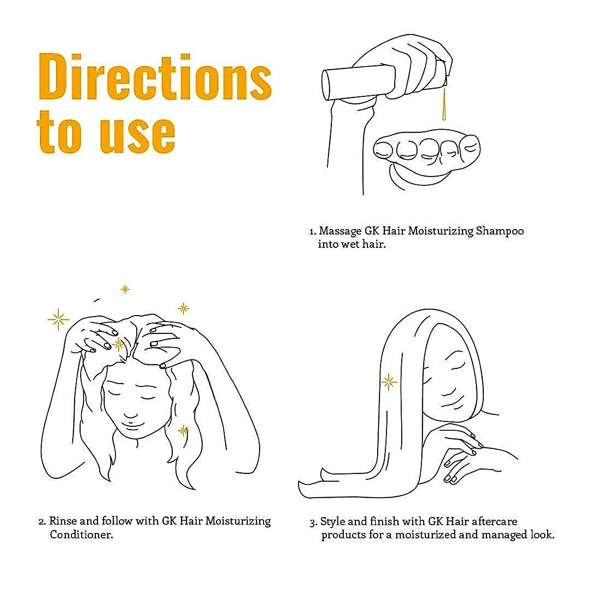 GK HAIR Global Keratin Moisturizing Shampoo & Conditioner 1000ml - Serum - 100% Pure Organic Argan Oil 1.69 Fl Oz