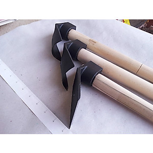 Set of Three Wood Carving Bowl Adze Tools - Straight - Big - Small Curved Adze