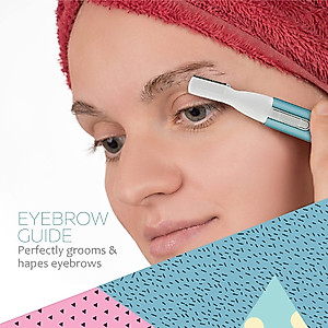 Pursonic | Facial Trimmer & Eyebrow Styling Kit for Hair Removal on Eyebrows, Lips, Cheeks, Ears, Neck, Underarms and Bikini Area - Painless & Easy-to-Use Design