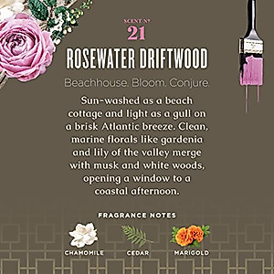 Caldrea Dish Soap, Biodegradable Dishwashing Liquid Made with Soap Bark and Aloe Vera, Rosewater Driftwood Scent, 16 oz