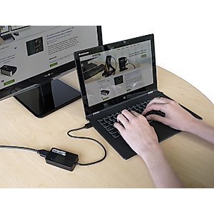Plugable USB 3.0 to HDMI Video Graphics Adapter with Audio for Multiple Monitors up to 2560x1440 Supports Windows 11, 10, 8.1, 7, XP, and Mac