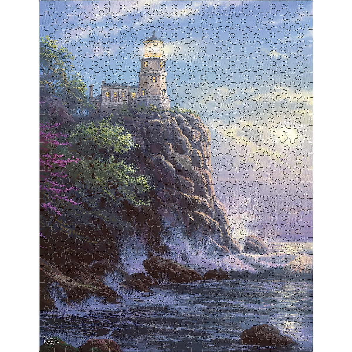 Ceaco - 8 in 1 Multipack - Thomas Kinkade - (2) Round 300 Piece, (4) 550 Piece, (1) 750 Piece (1) 1000 Piece Jigsaw Puzzles