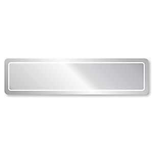 MyHardHatStickers Silver Retro Reflective Helmet Strips | 1" x 4", Pack of 16