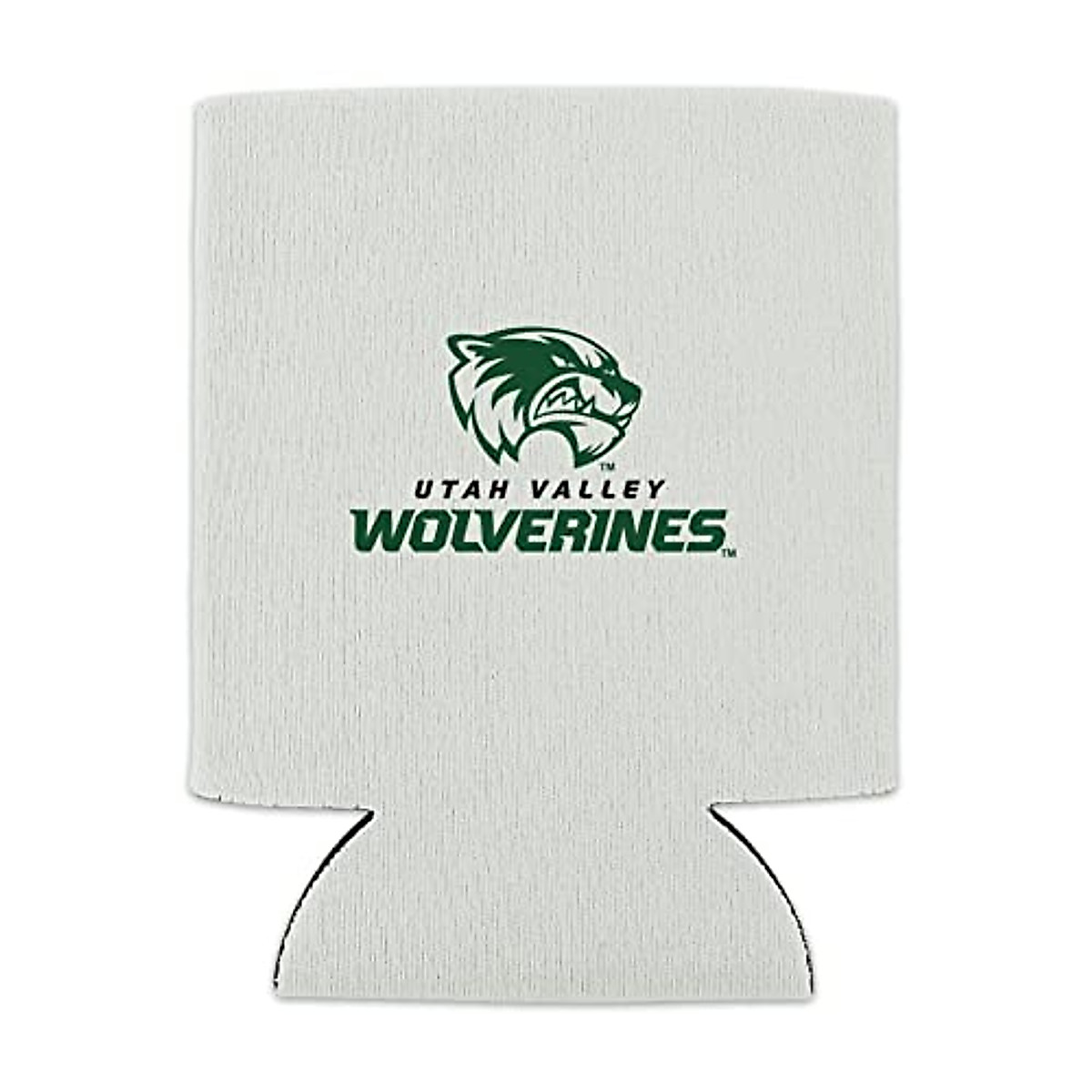 Utah Valley University Secondary Logo Can Cooler - Drink Sleeve Hugger Collapsible Insulator - Beverage Insulated Holder