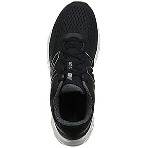 New Balance Men's 520 V8 Running Shoe, Black/White, 9 Wide