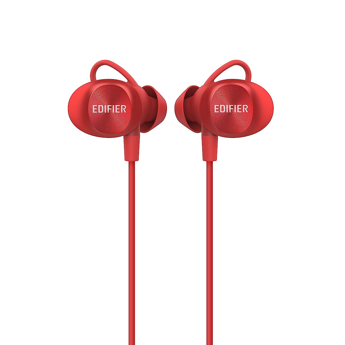 Edifier W285BT Wireless Sports Headphones - Bluetooth 4.2 Headset IPX4 Sweat Splash Proof in-Ear Earphones with AAC Support - Red