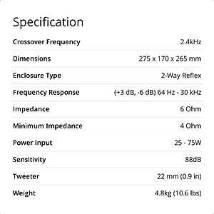 Q Acoustics 3020i Bookshelf Speakers Pair English Walnut - 2-Way Reflex Enclosure Type, 5" Bass Driver, 0.9" Tweeter - Stereo Speakers/Passive Speakers for Home Theater Sound System