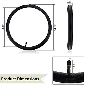 Vypart 16" Back Inner Tubes fit for Baby Trend Jogger,16'' x 1.5/1.75 3.5mm Thicken Inner Tube Replacement fit for BOB Jogging Stroller Tire,Made of Heavy Duty Butyl Rubber,2 Packs