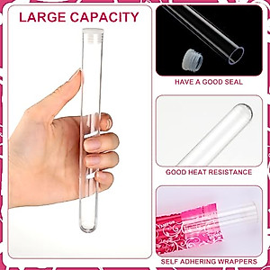 Sliner 62 Pcs Secret Tampon Flask Set Includes 1 oz Tube Flasks Reusable Self Adhering Wrappers Funnels with Handles for Women Girls (Classic Style)