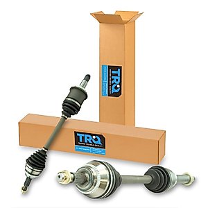 TRQ Front CV Axle Shaft Assembly LH LF RH RF Pair for 04-10 Toyota Sienna Van Front Wheel Drive FWD
