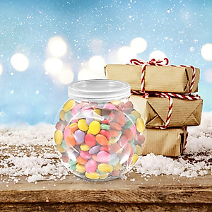 UPKOCH 3pcs Clear Tea Jars Candy Holder with Lid Plastic Sweet Jars Small Jar with Lid Dry Food Jar Small Cookie Container Small Holders Party Cookie Holder Candy Jar Mini Items Jar