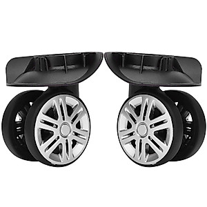 Luggage Wheel,Mute Double Row Wheel Suitcase Luggage Replacement Universal Outdoor Accessories