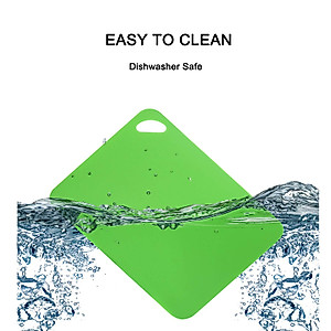 Heavy Duty Grip Flexible Cutting Board, NSF Plasitc Cutting Board Mats Set Better Use for Kitchen RV Bar BBQ, Thicker Chopping Board (1.2mm), BPA Free (Multi-color: Set of 6)