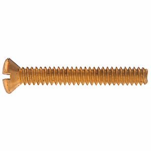 Hillman 1116 Brass Oval Head Slotted Machine Screw 8-32 x 1/2 in. 36-Pack