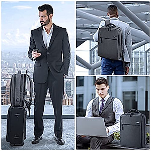 HOMIEE Laptop Backpack 15.6 Inch Travel Backpack Large Daypack College School Computer Bag Flight Approved Carry On Backpack Water Resistant Business Backpack for Weekender