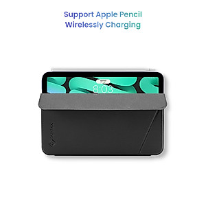 tomtoc Smart Folio Cover for iPad Mini (6th Gen), Ultra-Slim Lightweight Magnetic Protective Shell Stand Case with Multi-Viewing Angles, Fit New iPad Mini 6 8.3-inch 2021, Auto Wake/Sleep, Black