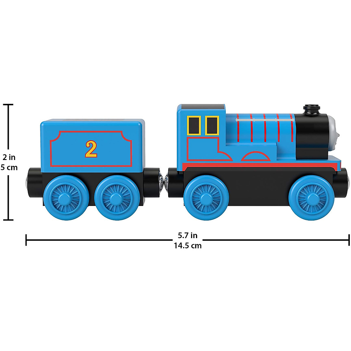 Thomas & Friends Wood Edward push-along train engine for toddlers and preschool kids ages 2 years and up