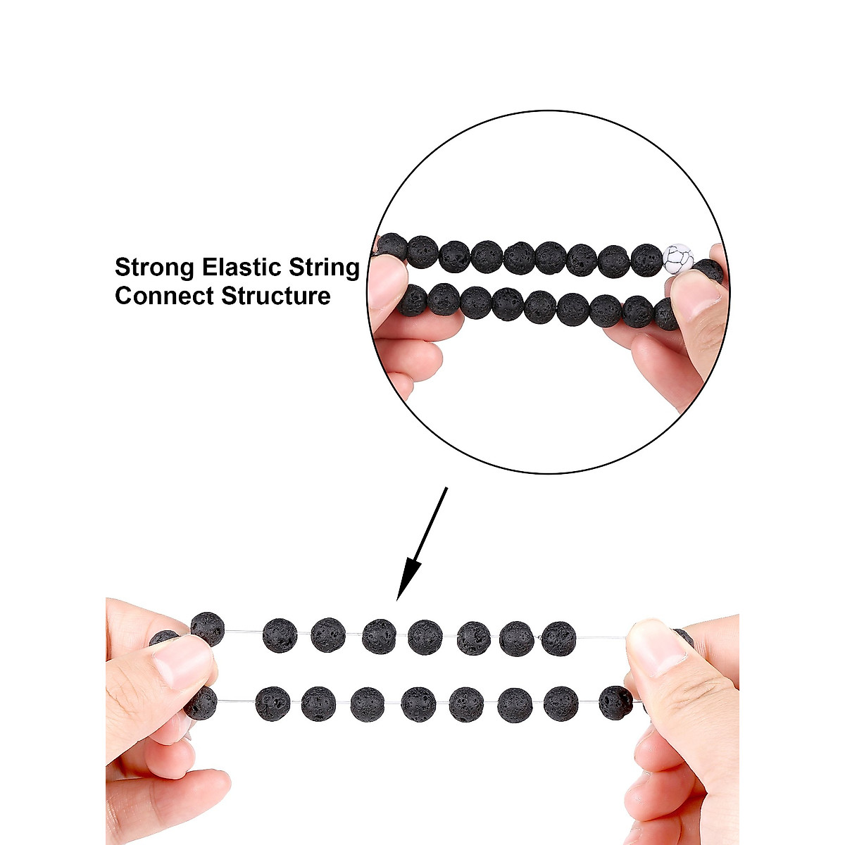 Bememo 4 Pieces Chakra Bracelets for Men Women Aromatherapy Essential Oil Diffuser Lava Stone Bracelets for Yoga Bracelets 7 Colors Chakra Beads