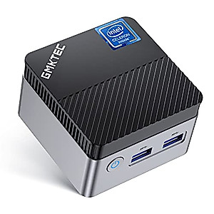 Mini PC Windows 11 Pro Intel 11th Gen N5105, 10nm 8GB RAM 128GB SSD M.2 2242 Mini Desktop Computer, Micro Computer with Dual HDMI 4K, Dual DDR4, Dual WiFi, Giga, BT4.2& Cooling Fans