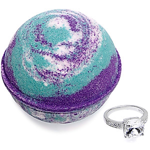Bath Bomb with Size 8 Ring Inside Mermaid Daydream Extra Large 10 oz. Made in USA