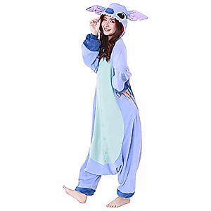 SAZAC Stitch Kigurumi - Onesie Jumpsuit Halloween Costume