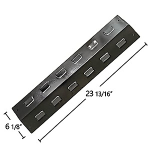 Hongso PPH401 23-13/16" Porcelain Steel Heat Plate, Heat Shield, Heat Tent, Burner Cover Replacement for Charbroil 463722713, Kenmore, Thermos and Others Grills