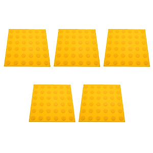 BESPORTBLE 10 Pcs Blind Brick Outdoors Stickers Decorative Blinds Decorative Stickers Tactile Paving Tiles Plastic Blind Floor Tiles Blind Tracks Brick Practical Blind Brick Blind Road Supply