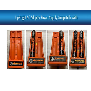 UpBright 12V AC/DC Adapter Compatible with ITW Ramset Red Head B0022 B0021 6V Battery Charger P/N B0020 Trakfast 2HNW2 TTRY TF T3 SA48-42A SA4B-42A RedHead Powder Fastening Systems 1A Power Supply PSU