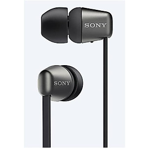Sony Wireless in-Ear Headset/Headphones with Mic for Phone Call, Black (WI-C310/B)