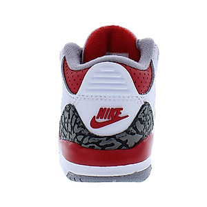 Jordan Baby Boy's 3 Retro (Infant/Toddler) White/Fire Red/Black/Cement Grey 5 Toddler M