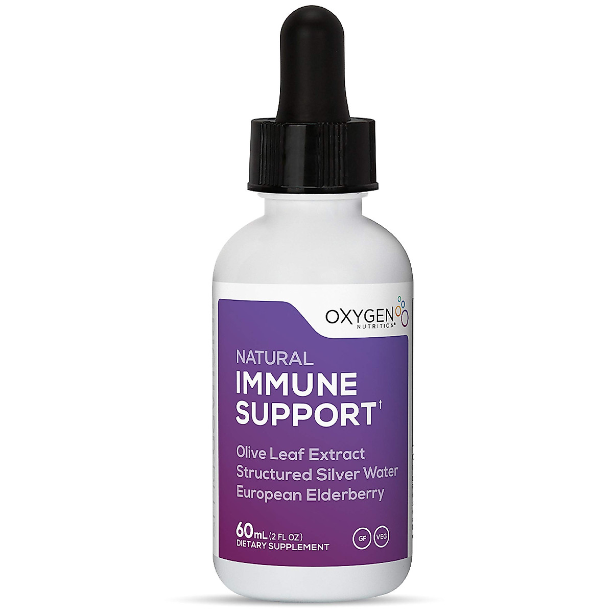 Triguard Plus Concentrate | Colloidal Silver Liquid, Sambucus Elderberry Extract & Olive Leaf Extract, 3-in-1 Liquid Immune Support | Powerful Immune System Booster | Great Taste - 2oz / 60ml