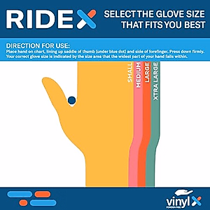 Ridex Disposable Gloves Latex-Free Clear Vinyl Gloves [100-Count] Powder-Free All-Purpose Gloves, Dispenser Box Gloves 100 Pieces - Size Medium Glove Medical
