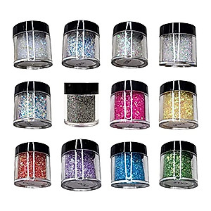 Resin Glitter Powder Sequins Flakes Holographic Fine Glitter Nail Glitter Sequins for Resin Crafts