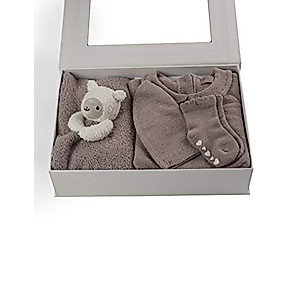 Barefoot Dreams CozyChic Ultra Lite Eyelet Baby Bundle-4 Pcs, Faded Rose-3-6m