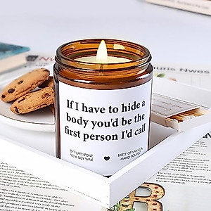 Gifts for Women Best Friends, Birthday Gifts for Her Funny Gifts for Women, Candles Gifts Soy Wax Vanilla Scented Candle
