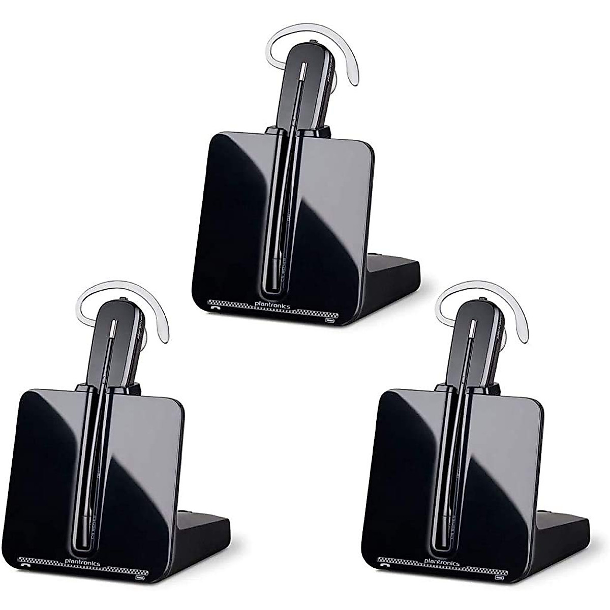 Plantronics CS540 DECT Wireless Headset, Convertible, 3-Pack
