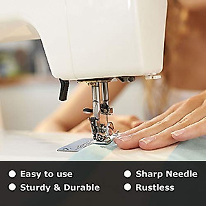 40 Pcs Home Sewing Machine Needles Size 75/11, 90/14, 100/16, Universal Sewing Needles, Flat Head Embroidery Machine Needles for Brother Singer Janome Sewing Machine